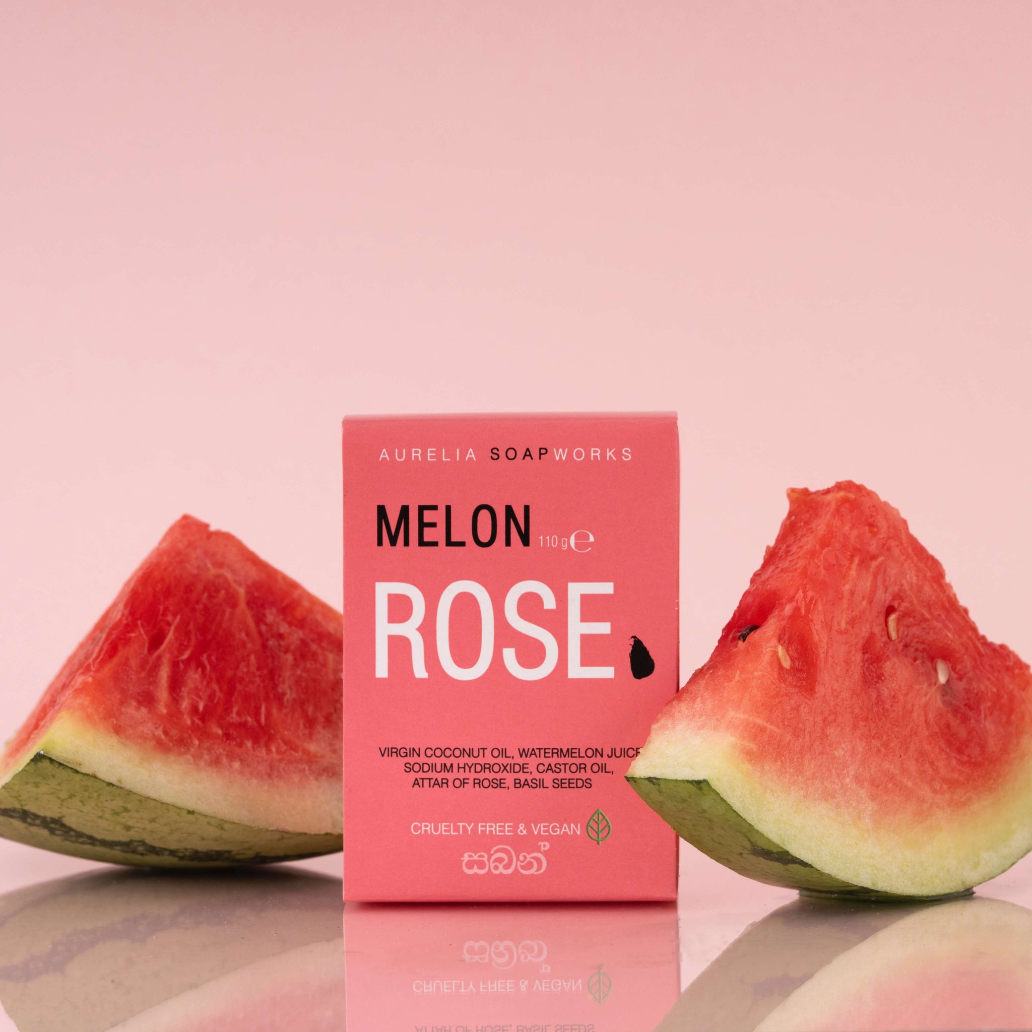 Melon rose bath soap